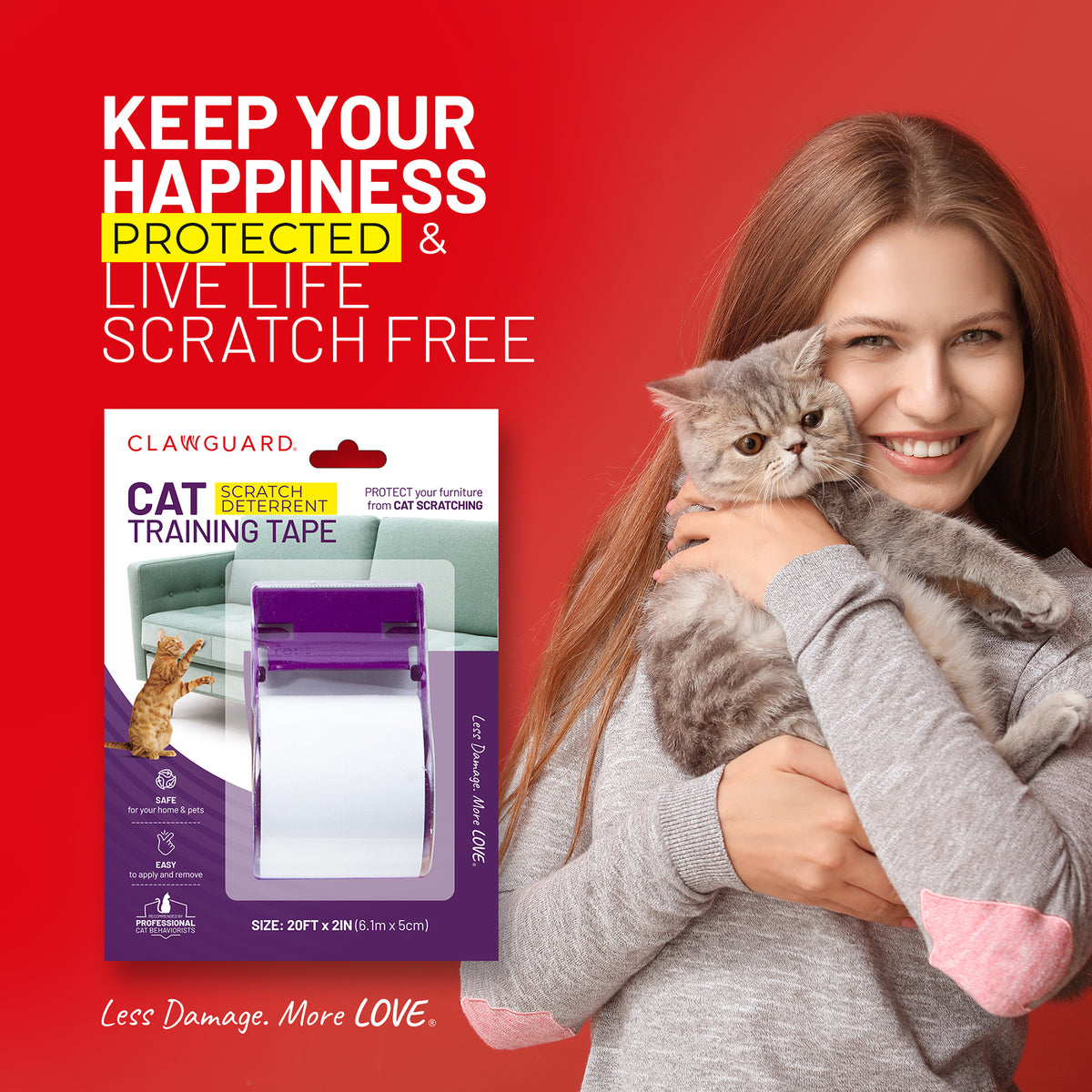 Cat Scratch Tape | Cat Training Repellant Tape | Clawguard · Clawguard